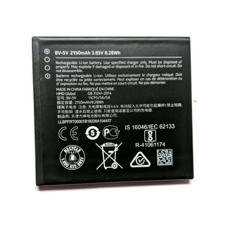 باتری نوکیا Nokia 1 مدل BV-5V – فروشگاه اینترنتی باتری تل