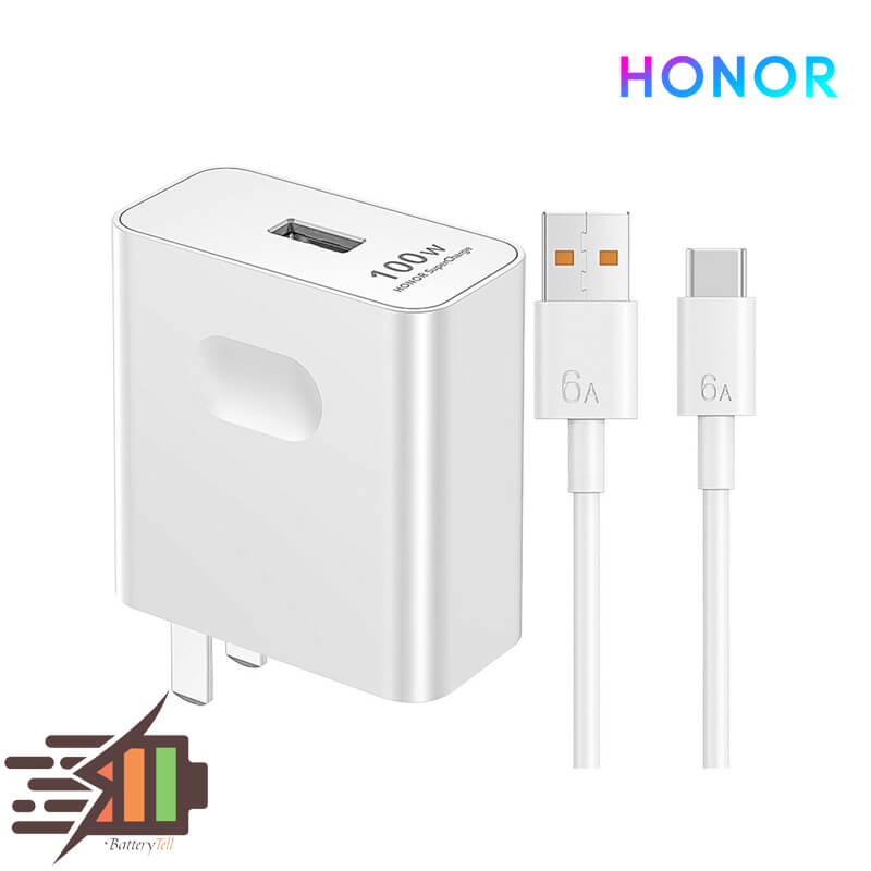 شارژر و کابل شارژ هانر Honor 100W Type C – فروشگاه اینترنتی باتری تل